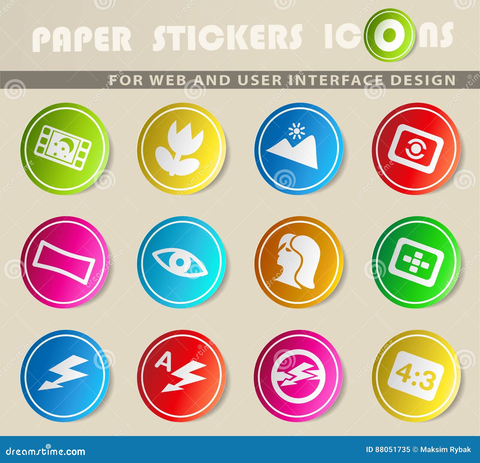 Modi Di Icone Della Siluetta Della Foto Illustrazione di Stock ...