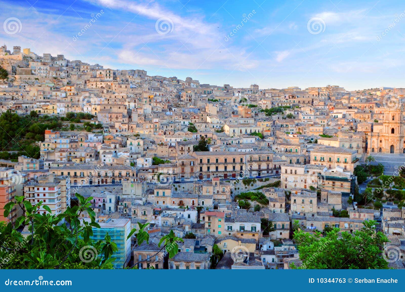 Modica city stock image. Image of outdoor, dwellings - 10344763