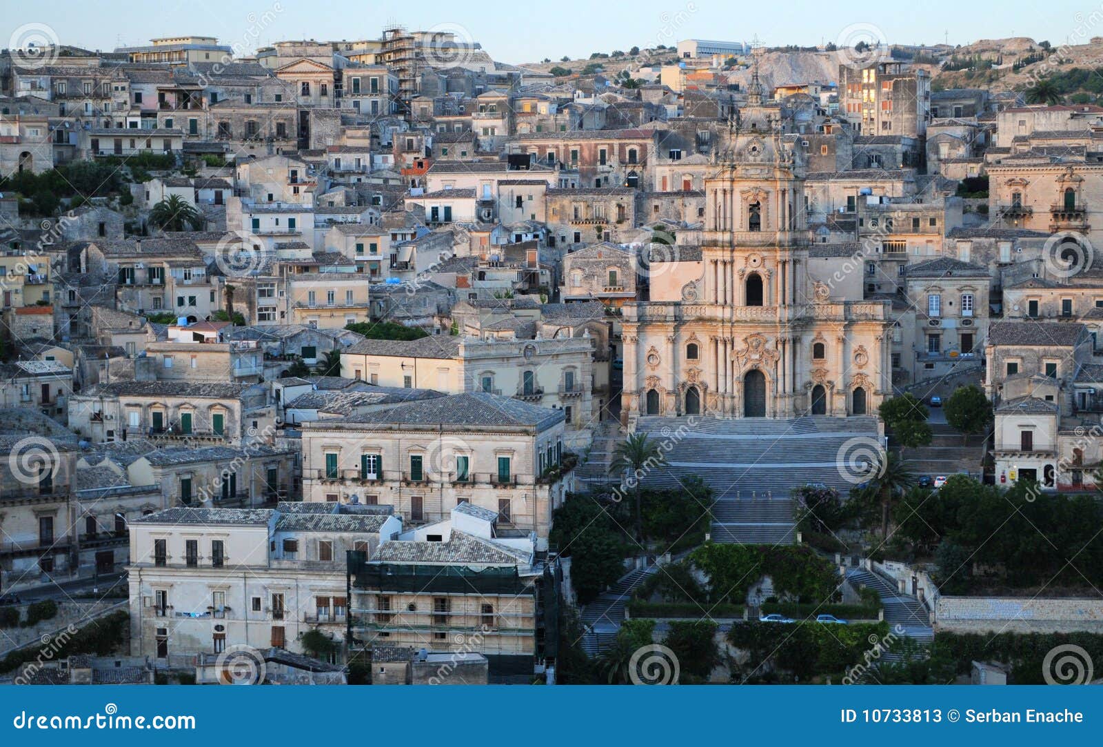 Modica city stock image. Image of rooftops, hyblaean - 10733813