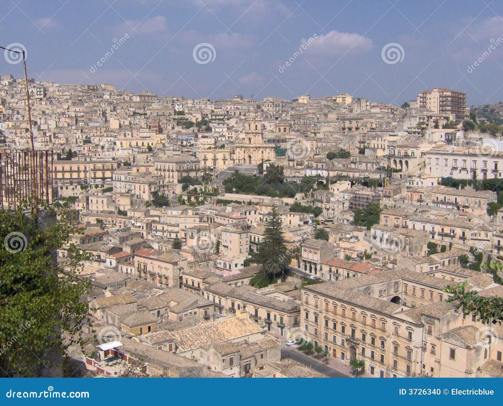 Modica city stock photo. Image of landscape, high, architectural - 3726340