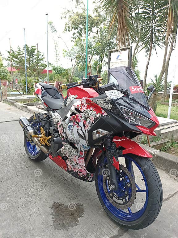 Modification Kawasaki Ninja 250i Motorcycle Editorial Photography ...