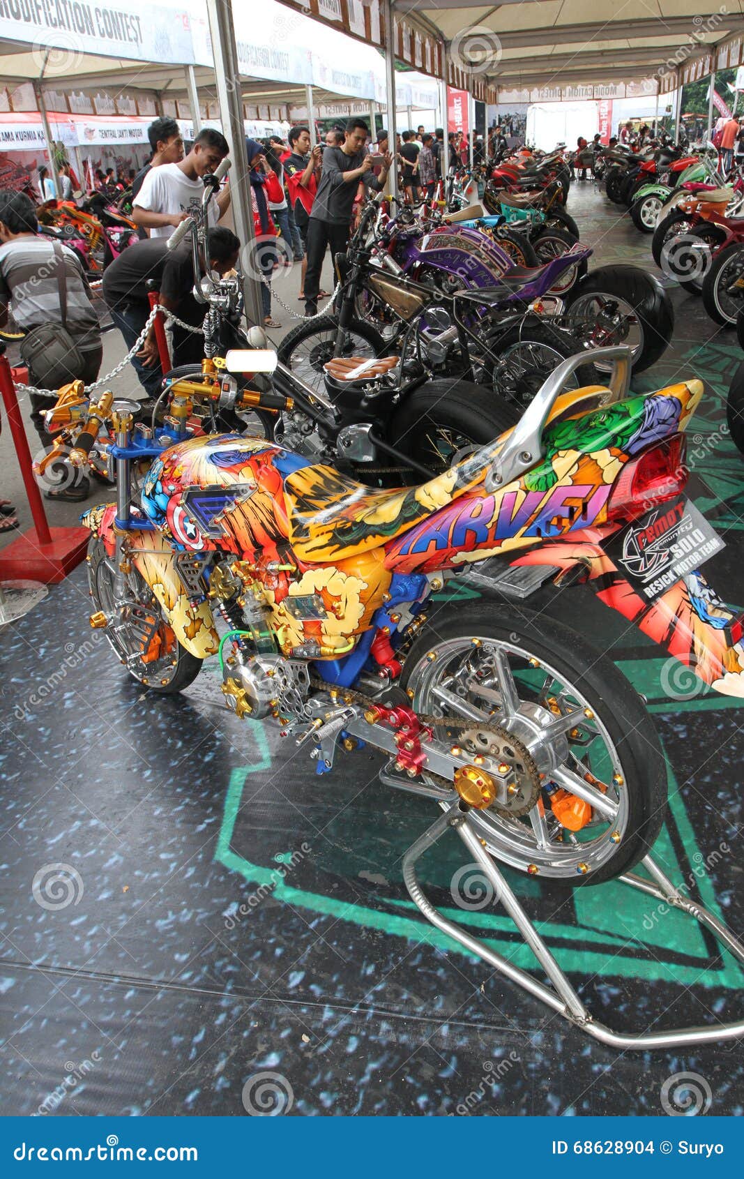 Modification motorcycle editorial stock image. Image of central - 68628904