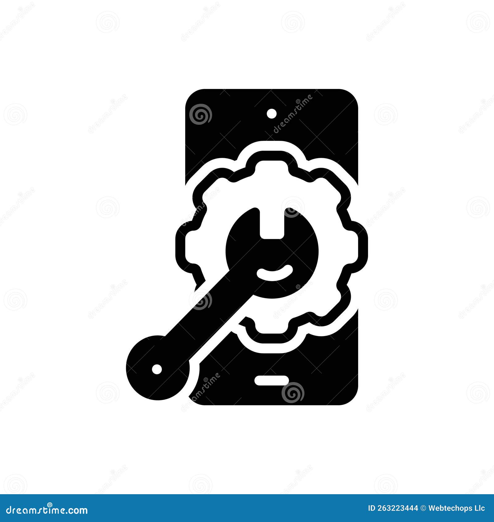 Black Solid Icon for Modifications, Adjustment and Service Stock Vector ...