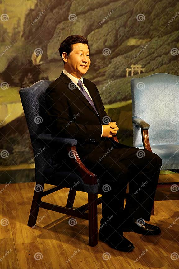 Chinese President Xi Jinping Wax Statue at Madame Tussauds in Hong Kong ...