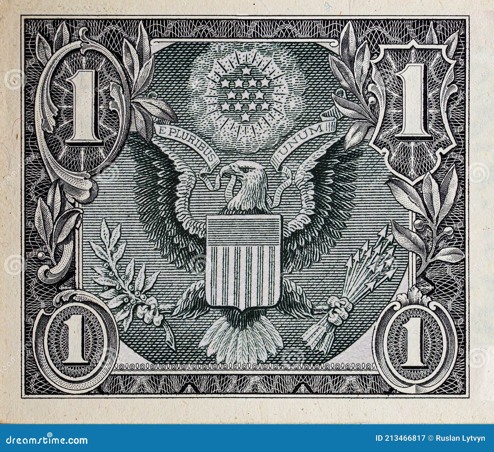 Eagle Dollar Bill Graphic