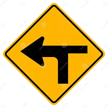 Modified Intersection Left Symbol Sign, Vector Illustration, Isolated ...