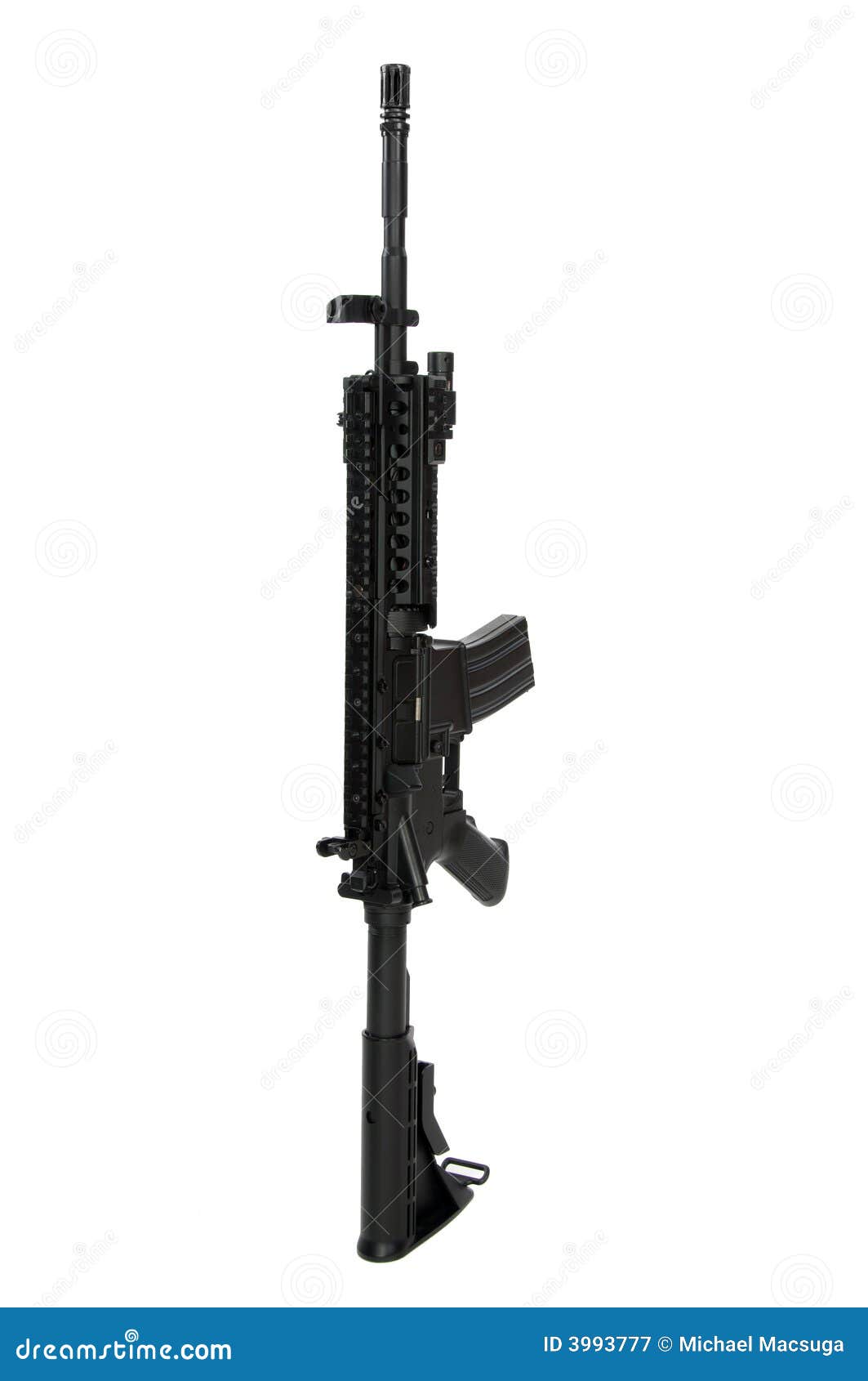 Modified M4 Carbine stock image. Image of black, hunting - 3993777