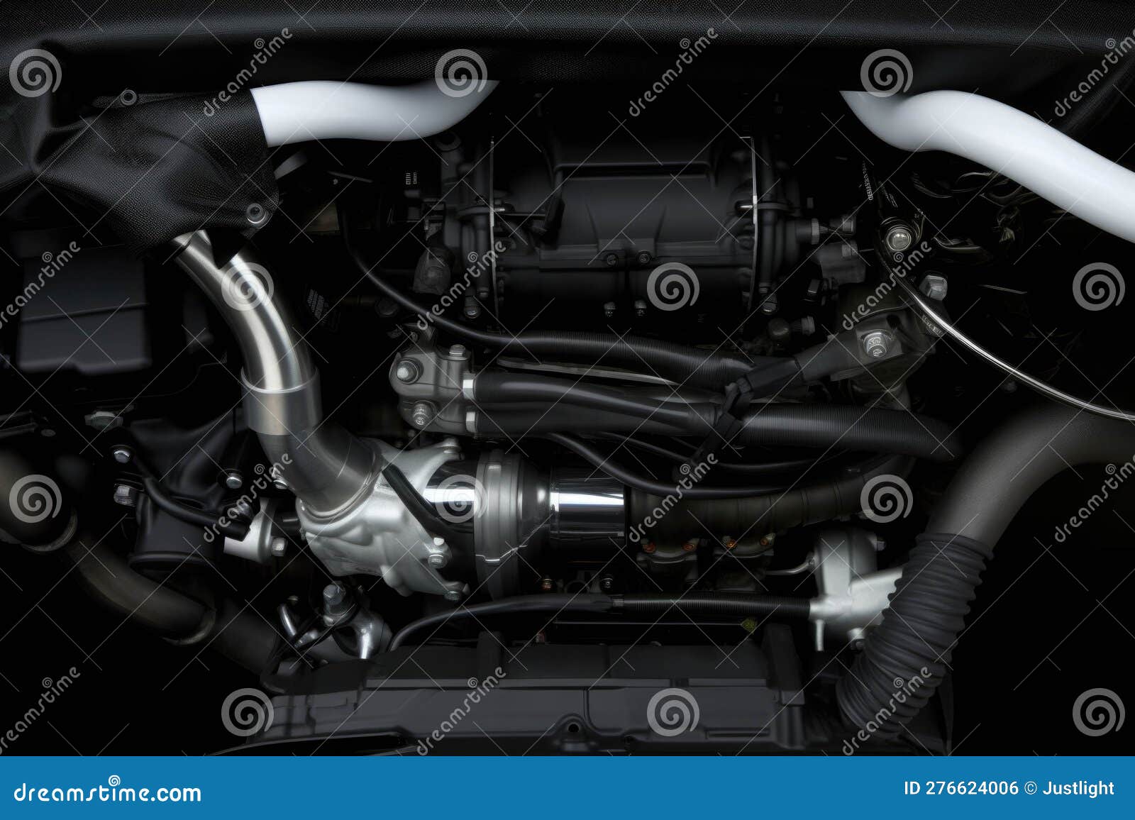 A Modified Racing Car Engine with a Highperformance Radiator and an ...