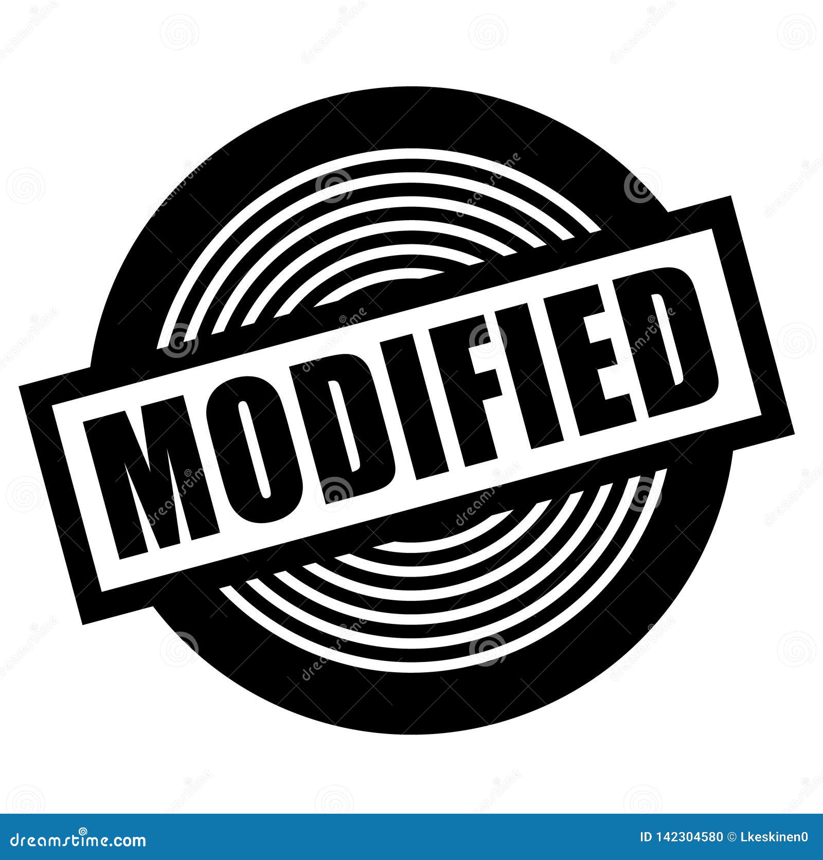 Modified stamp on white stock vector. Illustration of label - 142304580