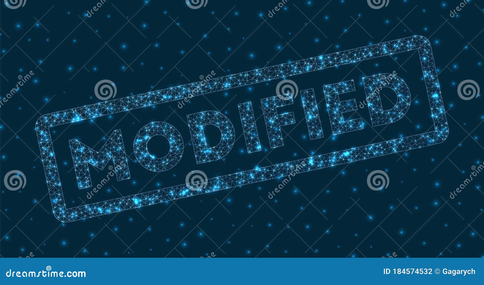 Modified Word in Digital Style. Stock Vector - Illustration of data ...