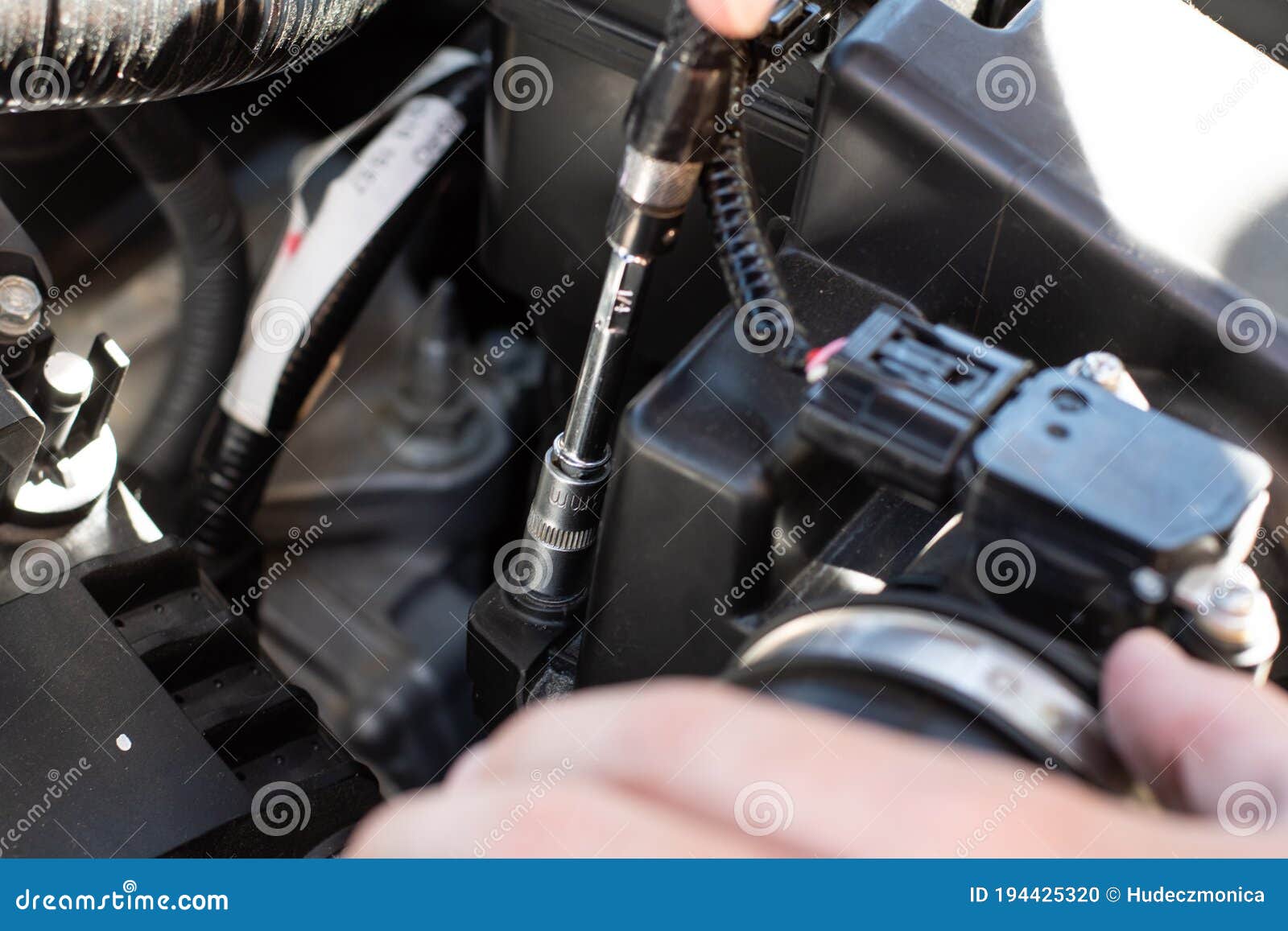 Modifying Car Engine Intake with a Stock Photo - Image of industry ...