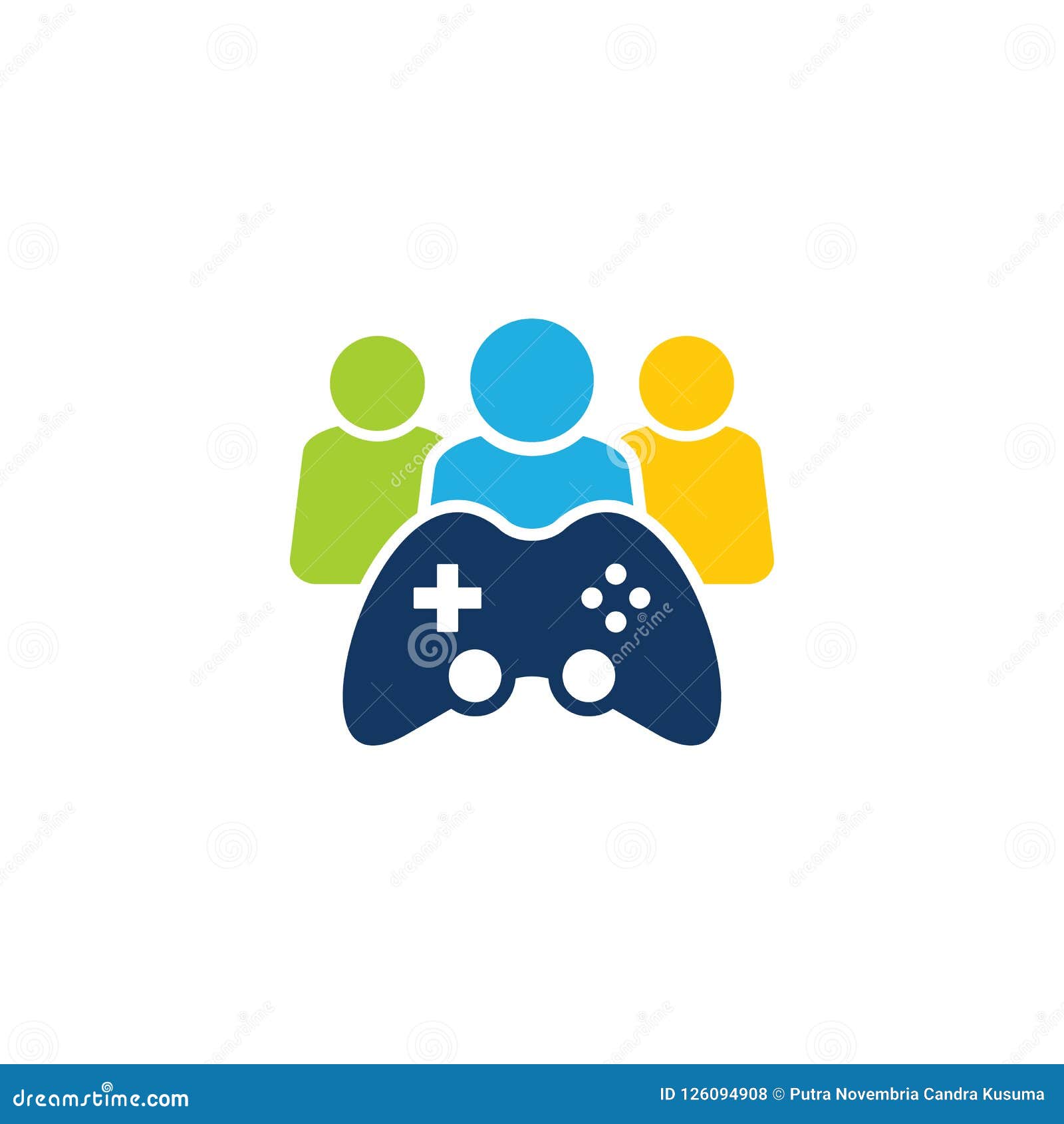 Modig Grupp Logo Icon Design Vektor Illustrationer - Illustration av ...