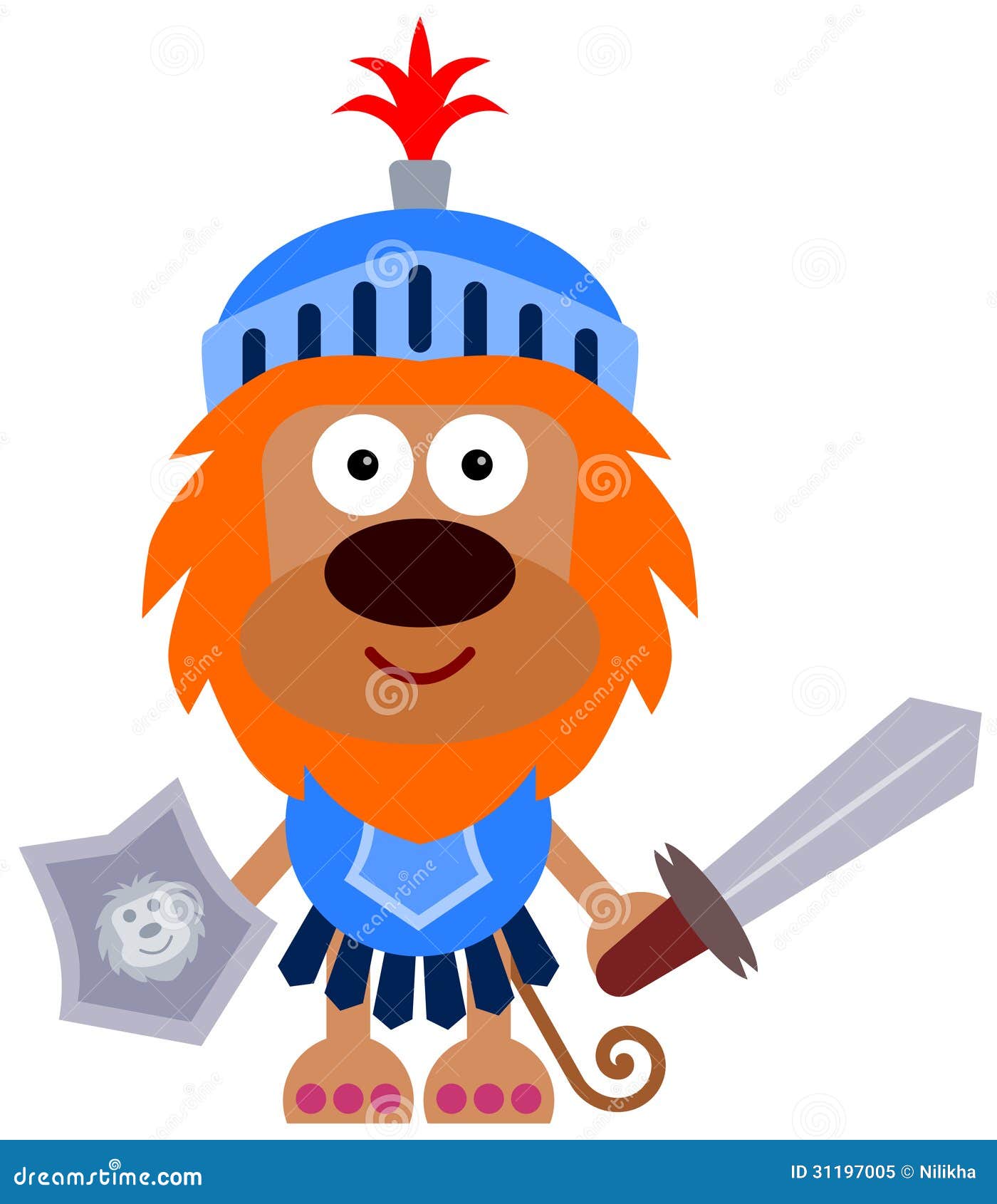 Modig riddare stock illustrationer. Illustration av sköld - 31197005