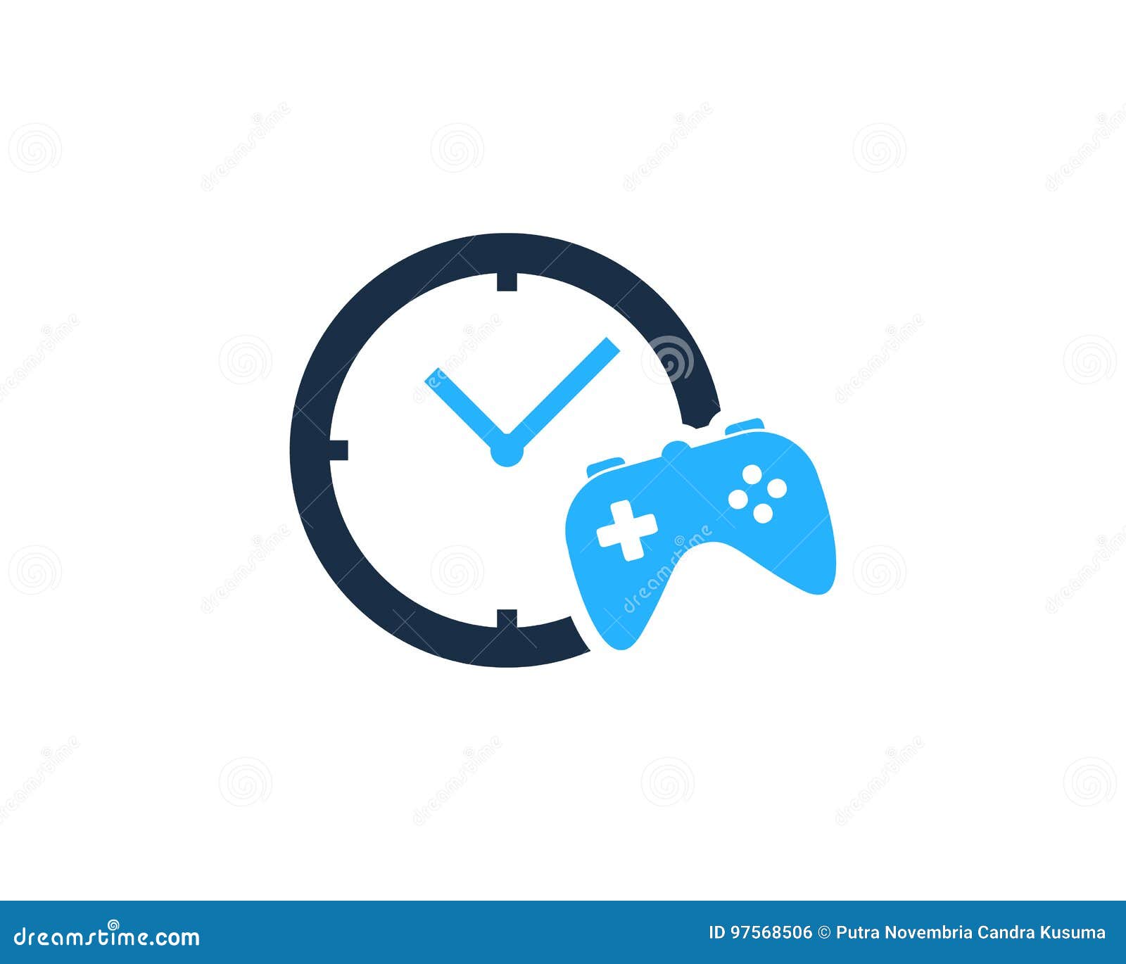 Modig Tid Symbol Logo Design Element Vektor Illustrationer ...