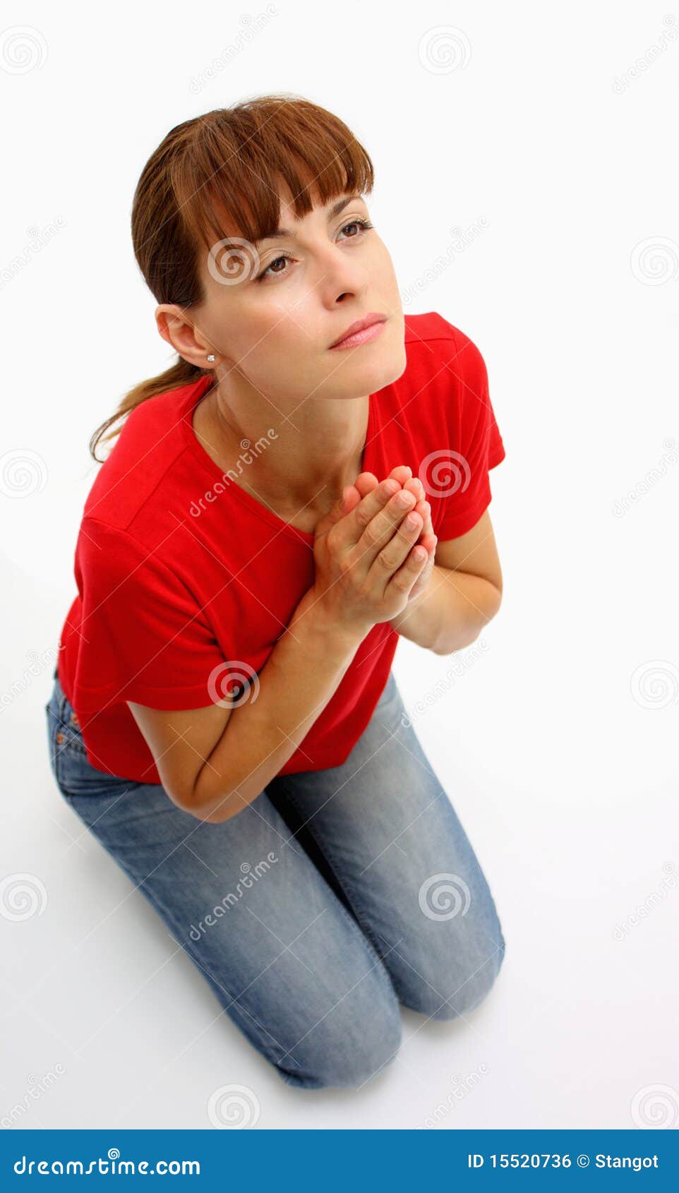 Modlenie kobieta zdjęcie stock. Obraz złożonej z duchowy - 15520736