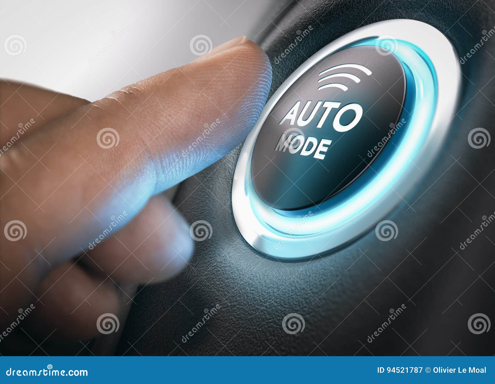 Modo automático contratado ilustração stock. Ilustração de preto - 94521787