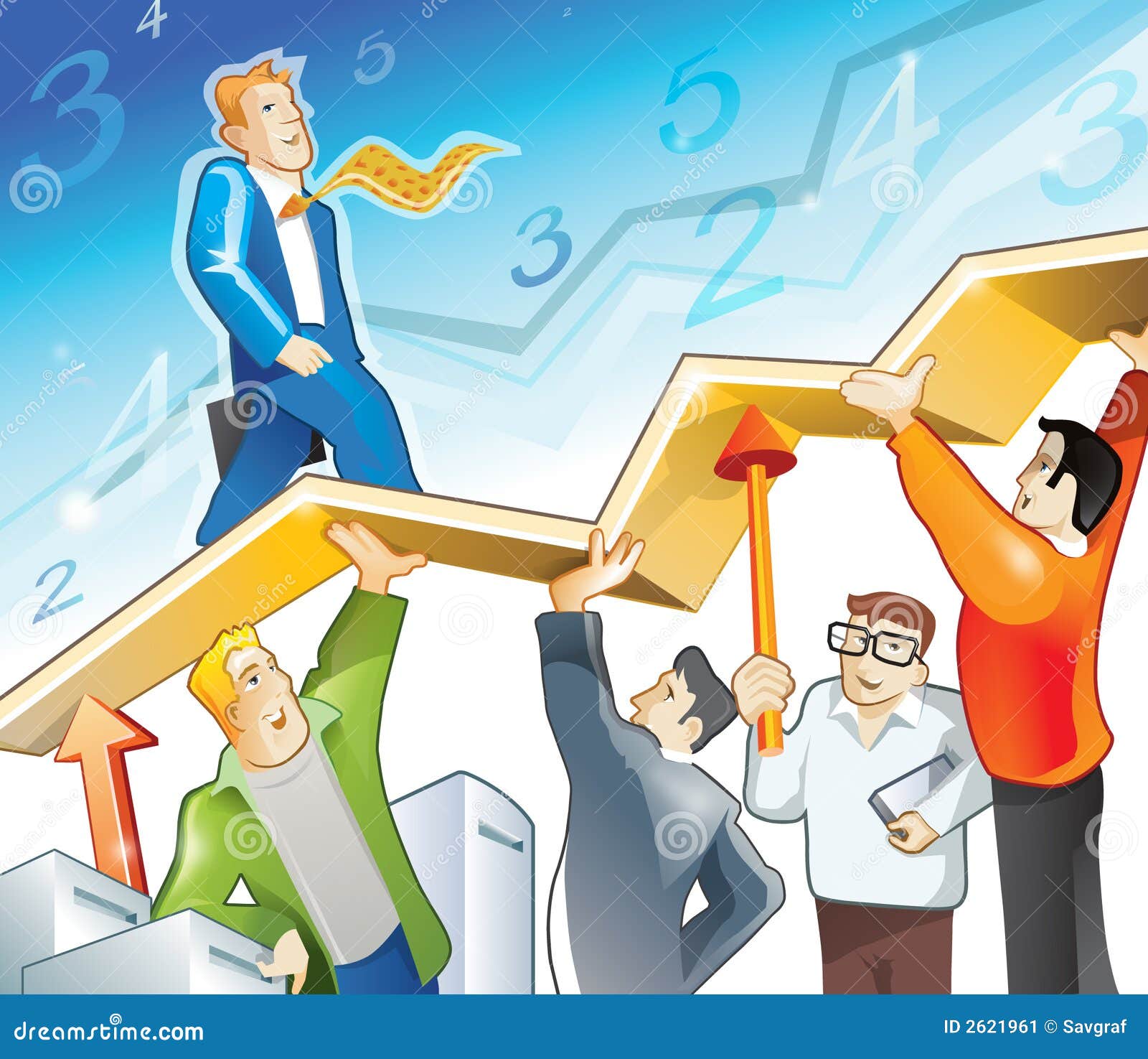 Modo di successo illustrazione di stock. Illustrazione di vari - 2621961