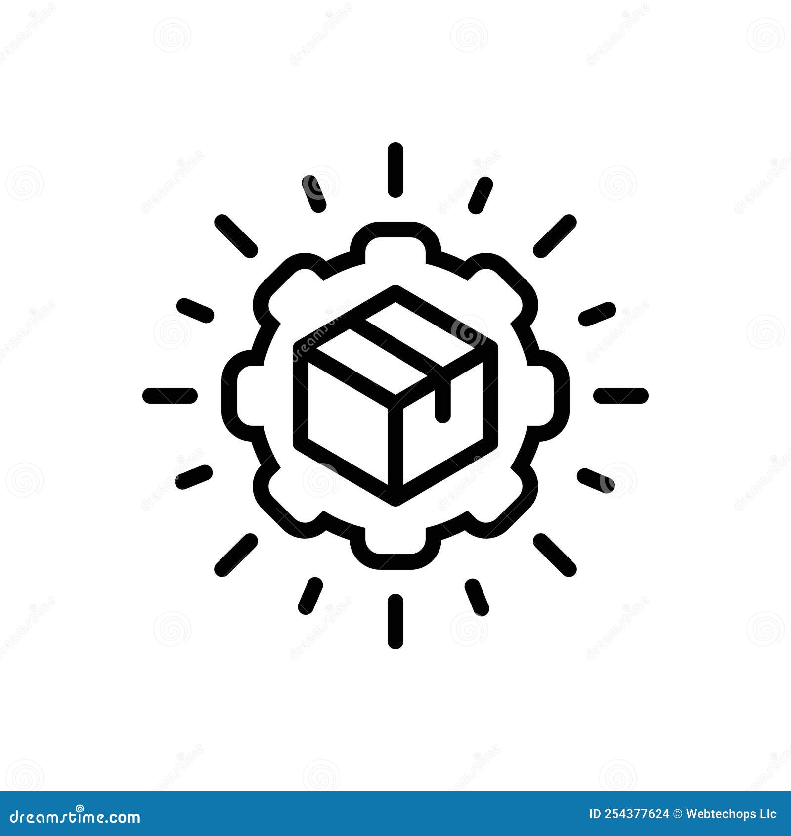 Black Line Icon for Mods, Fashionable and Stylish Stock Illustration ...