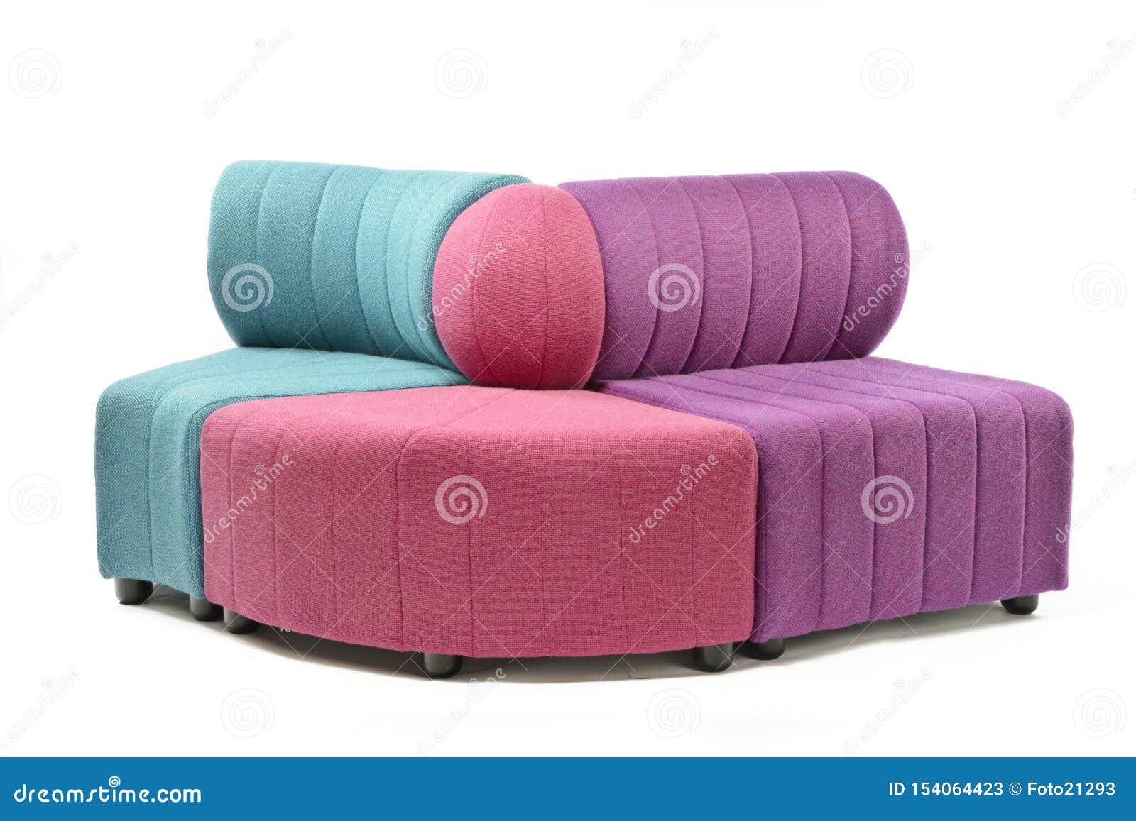 Modular Bright Colour Sofa Couch Stock Image - Image of lounge, luxury ...