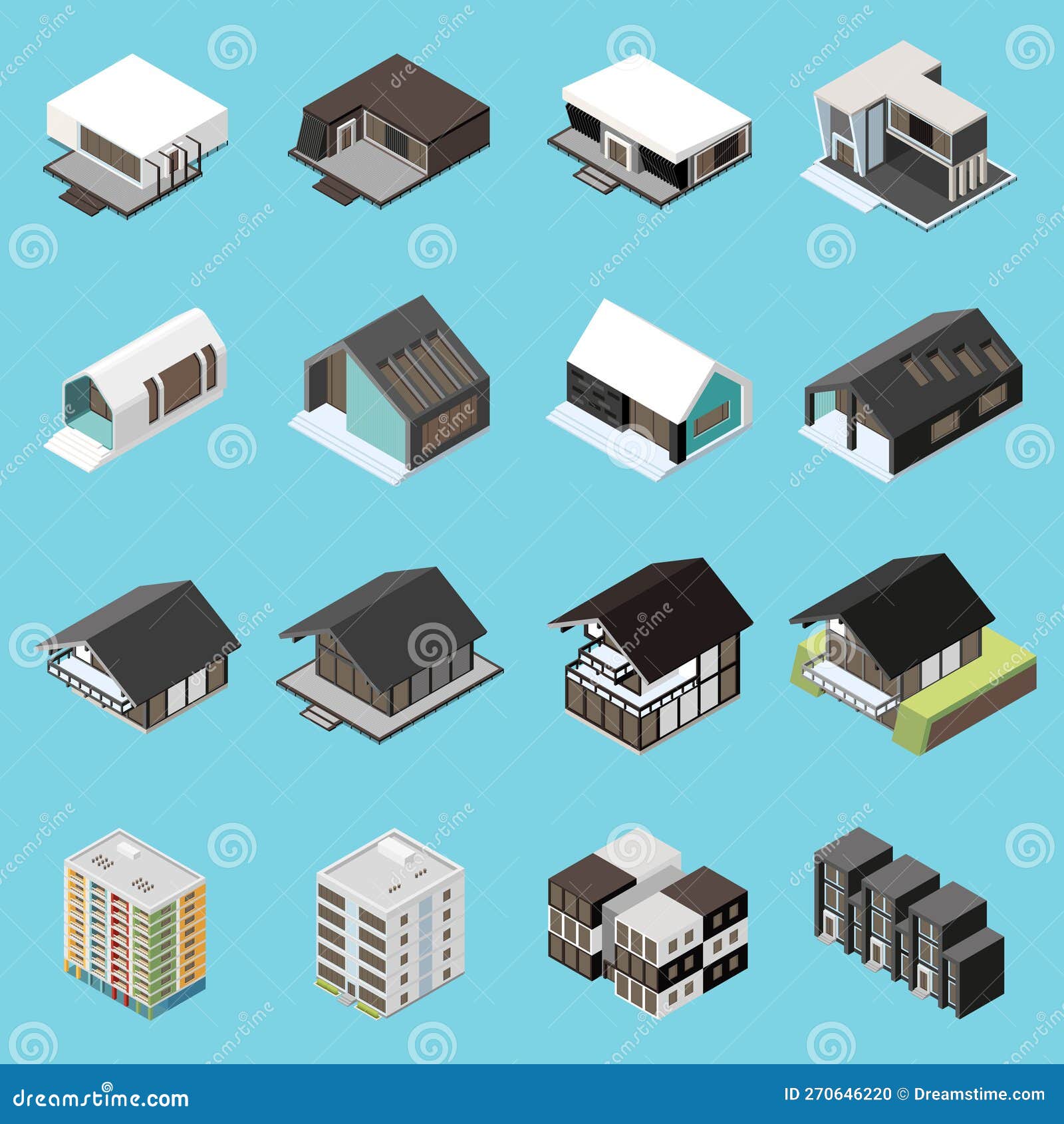 Modular Building Set stock illustration. Illustration of industry ...