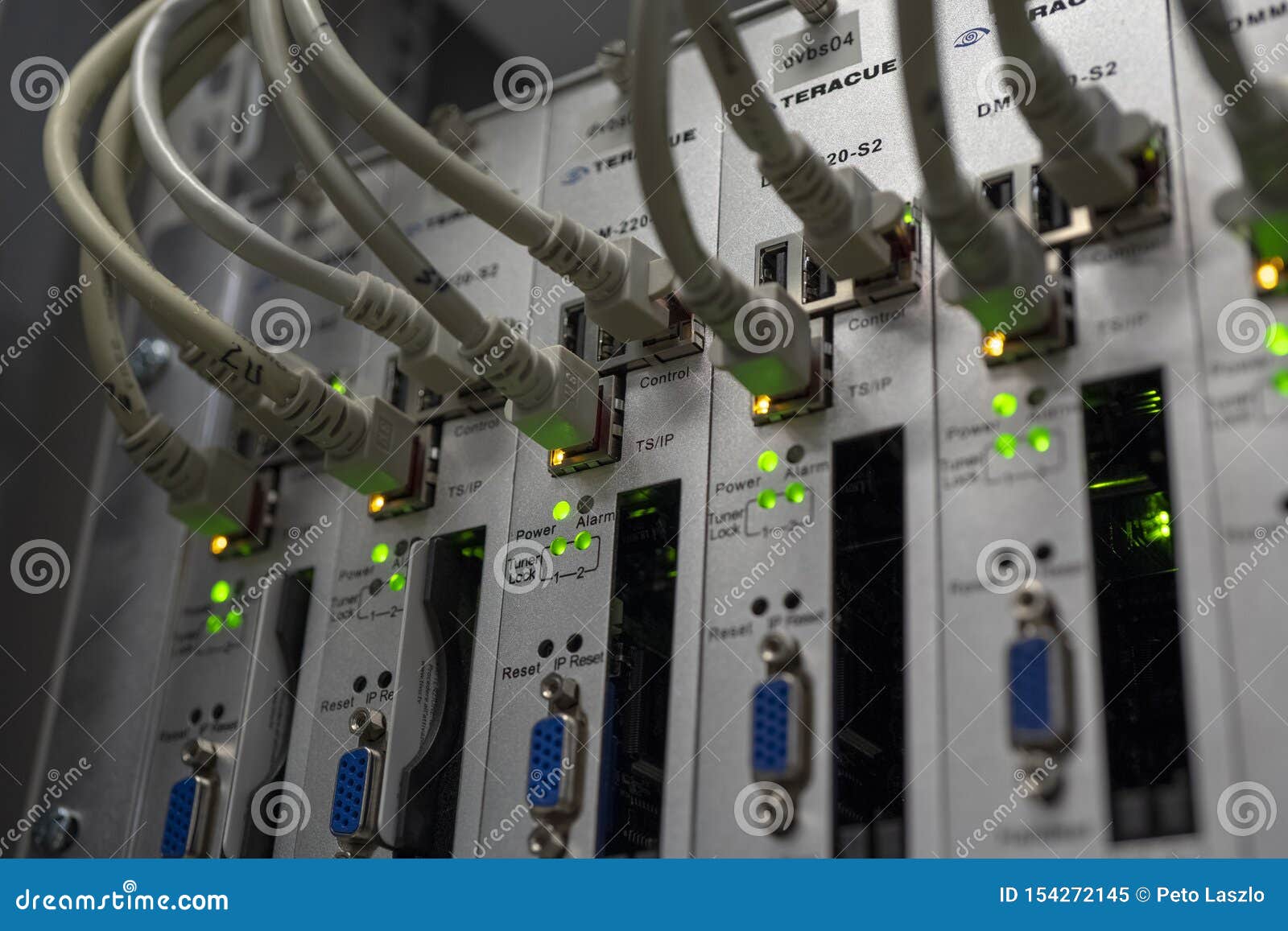 Modular DVB To IP Gateway System for IPTV Headends Stock Image - Image of data, connection ...