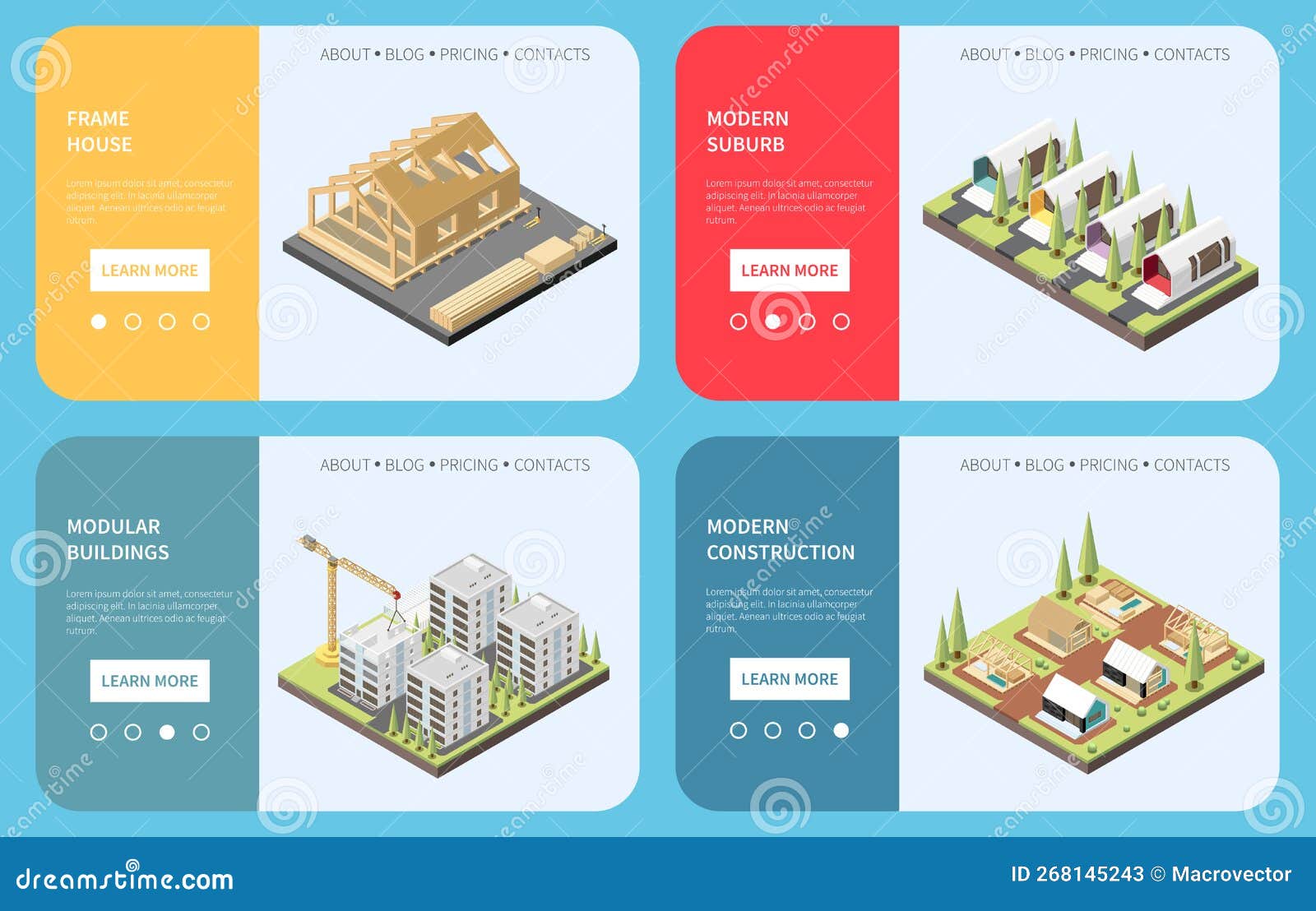Modular Frame Building Isometric Stock Vector - Illustration of home ... Modular Frame Building Isometric Stock Vector - Illustration of home ...