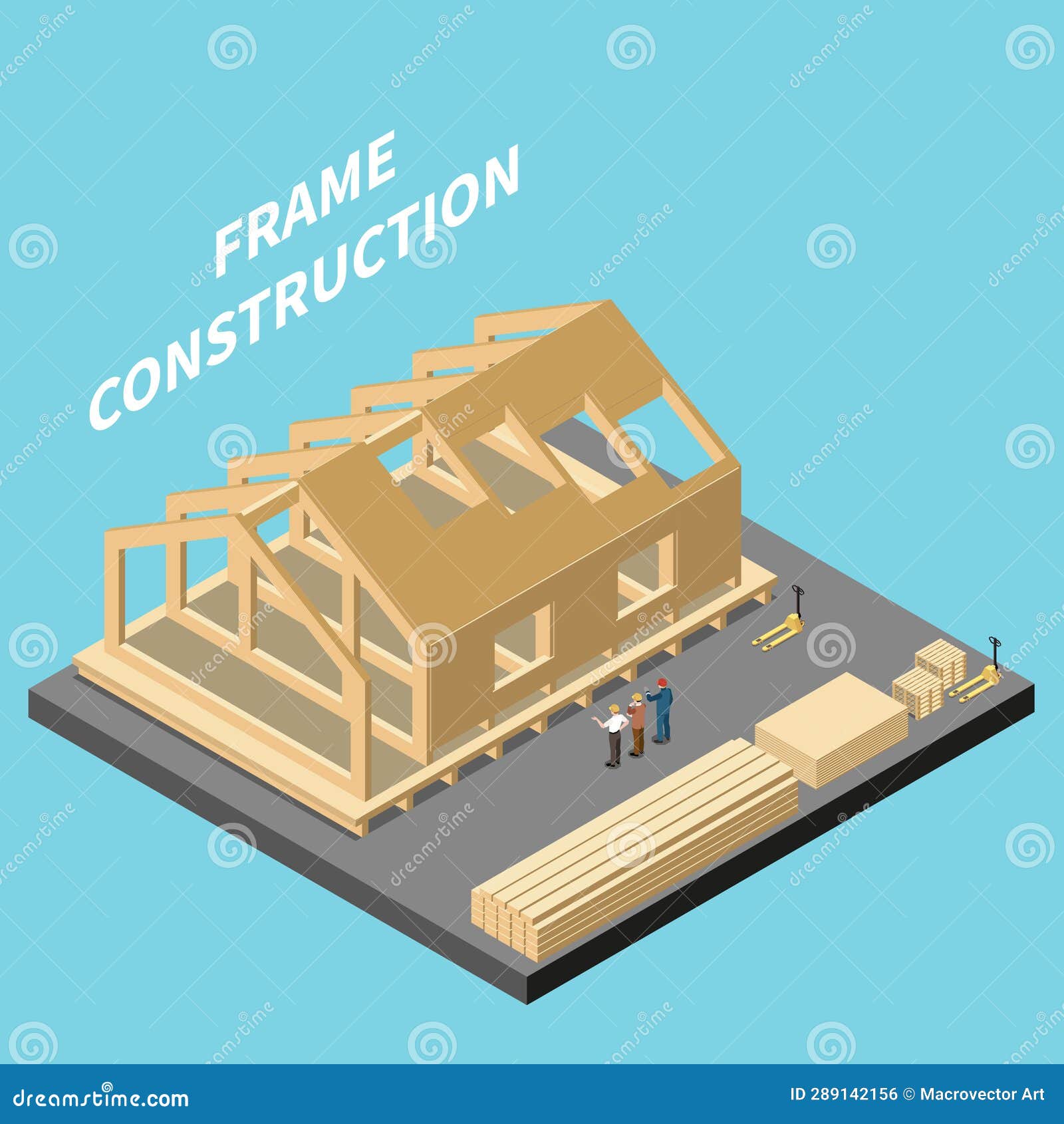 Modular Frame Building Set Cartoon Vector | CartoonDealer.com #213352049