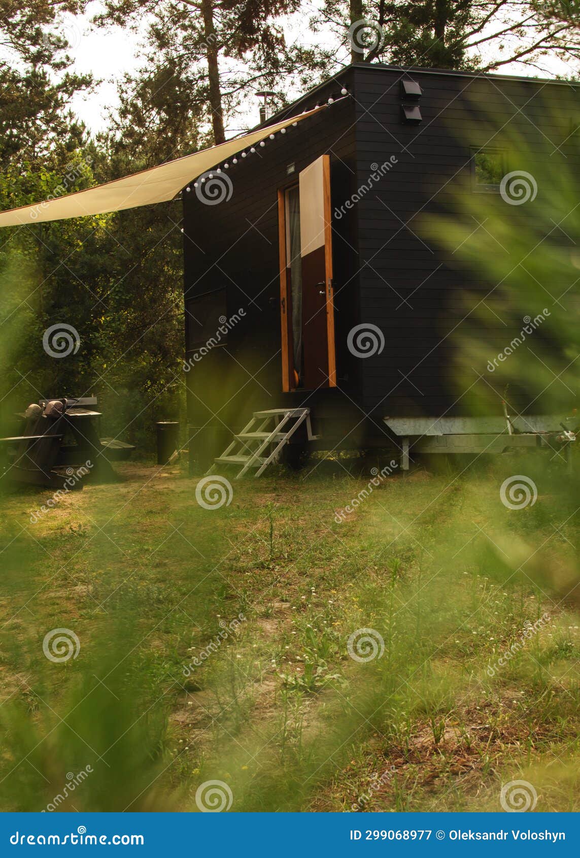 Modular Frame House With Panoramic Windows On The Edge Of A Pine Forest ...