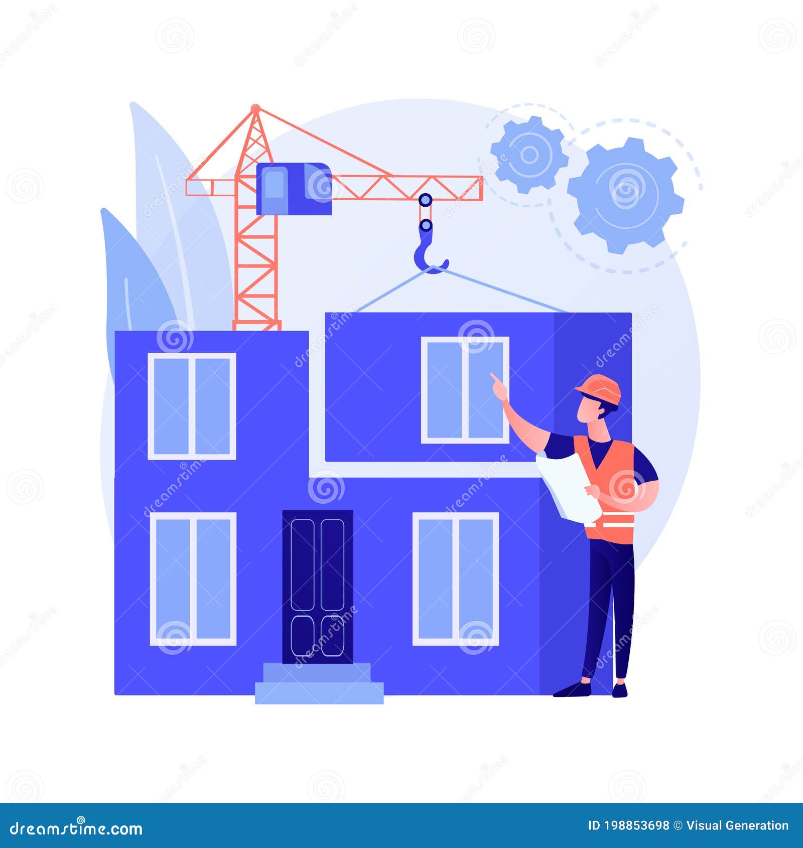 Modular Home Abstract Concept Vector Illustration. Stock Vector ...