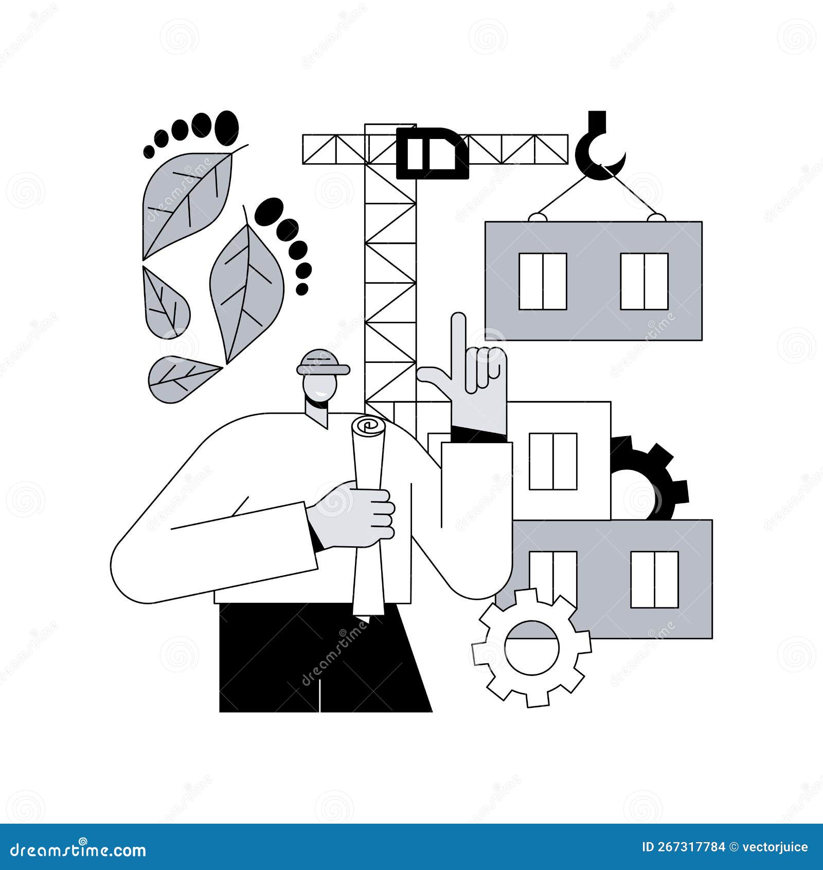 Modular Home Abstract Concept Vector Illustration Stock Vector ...