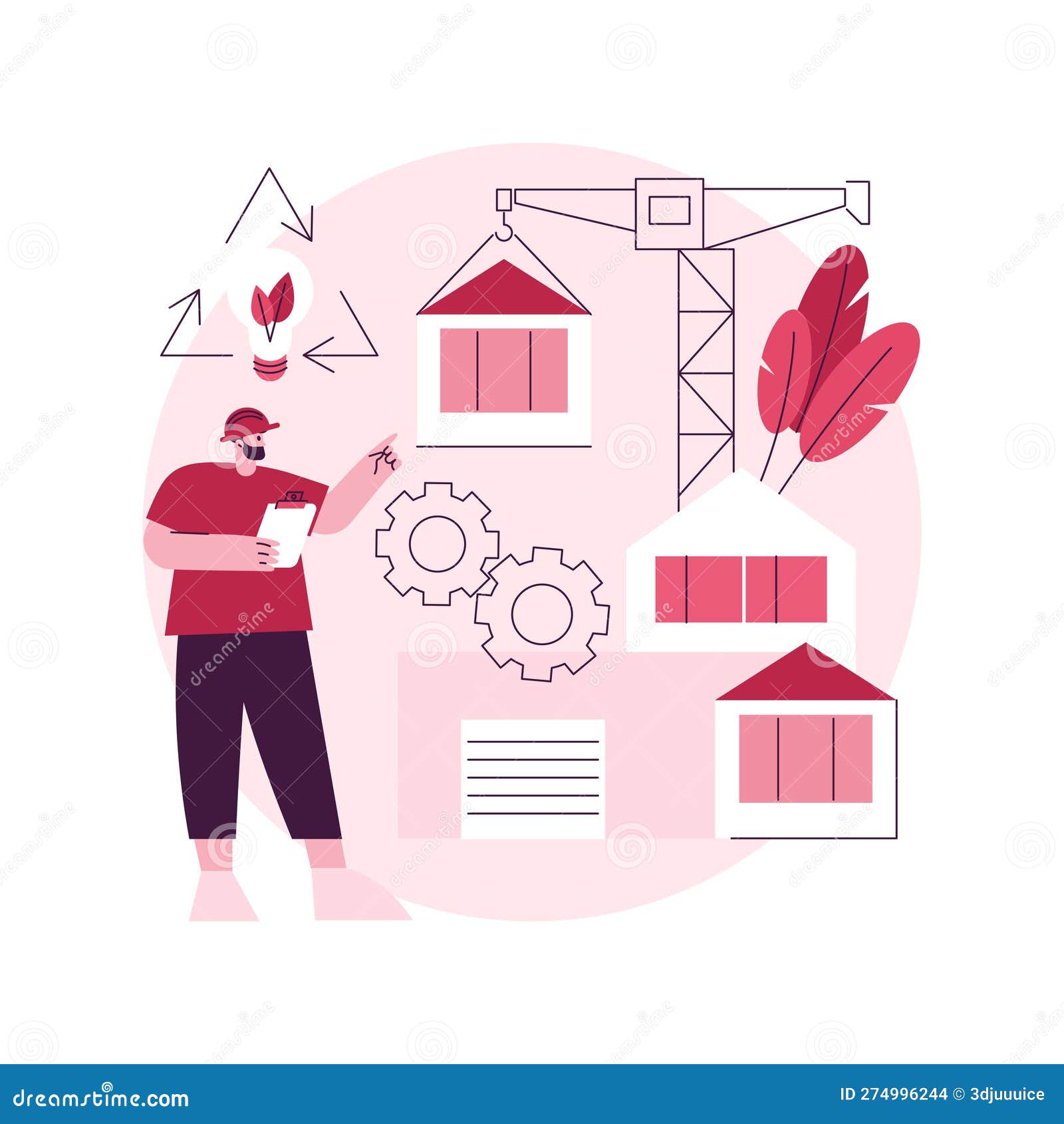 Modular Home Abstract Concept Vector Illustration. Stock Vector ...