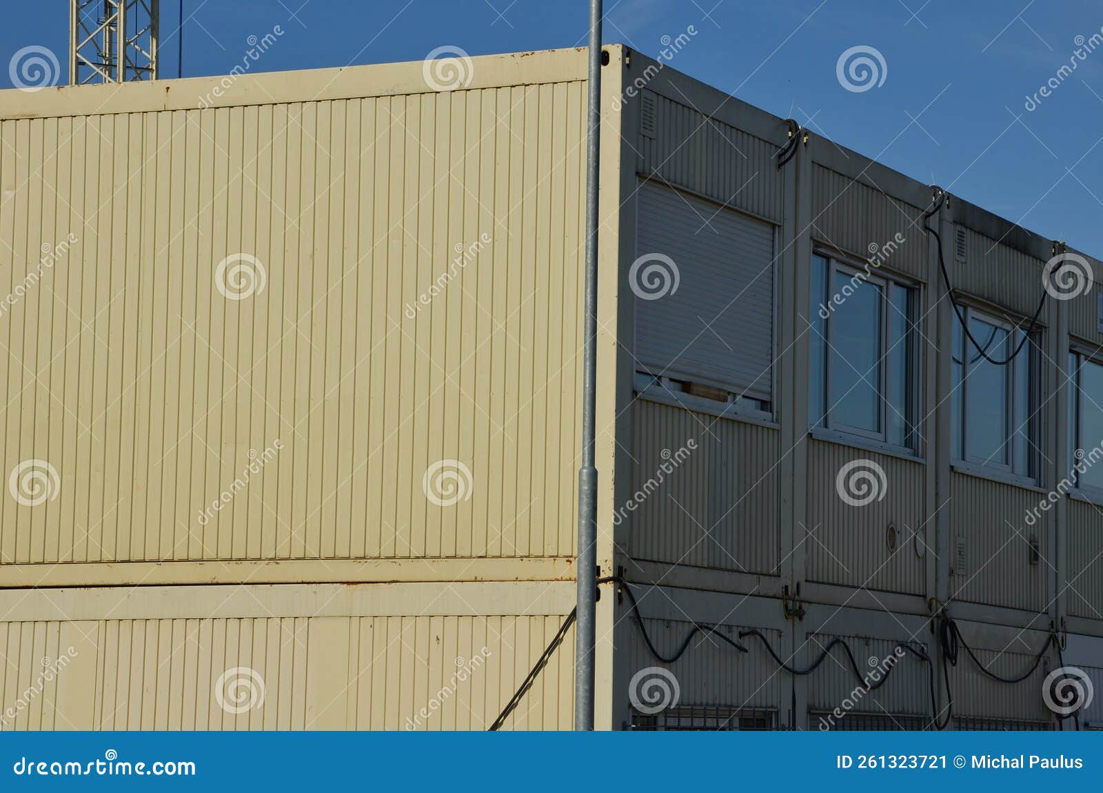 Modular Housing in Stacked Container Cells. Each Module Has a Stock ...