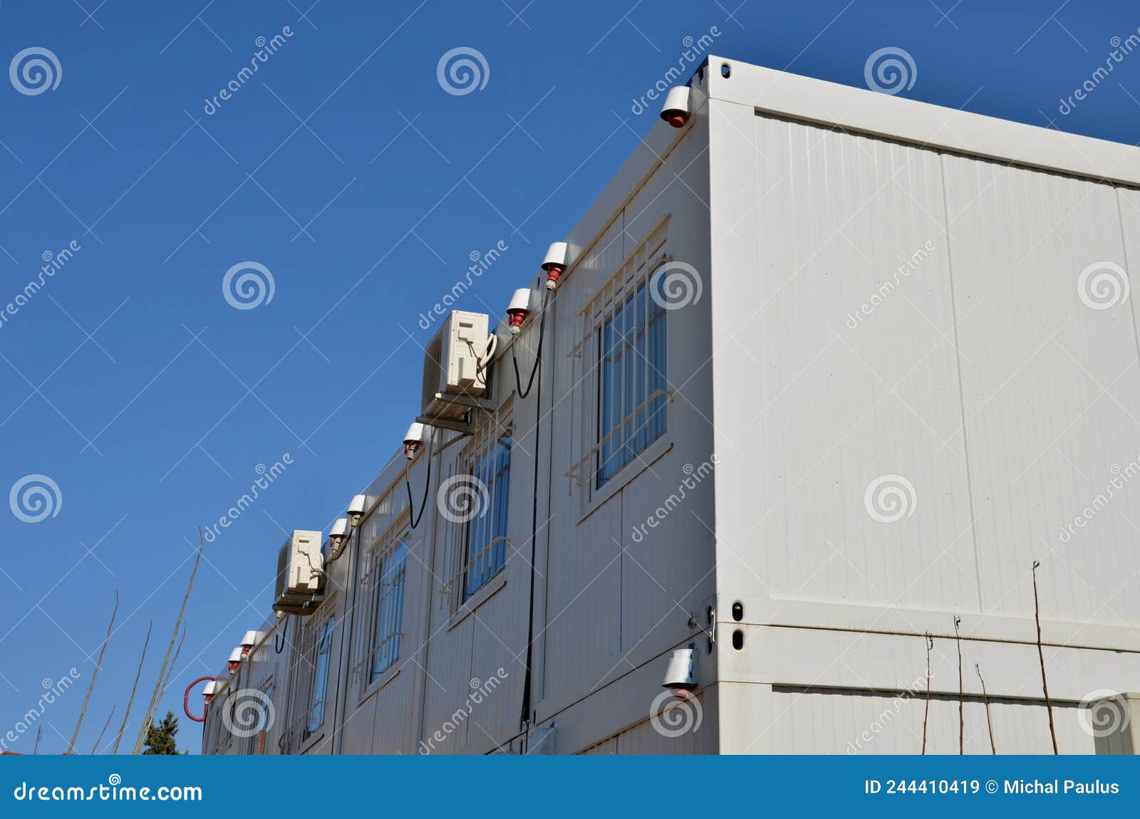 Modular Housing In Stacked Container Cells. Each Module Has A Different ...
