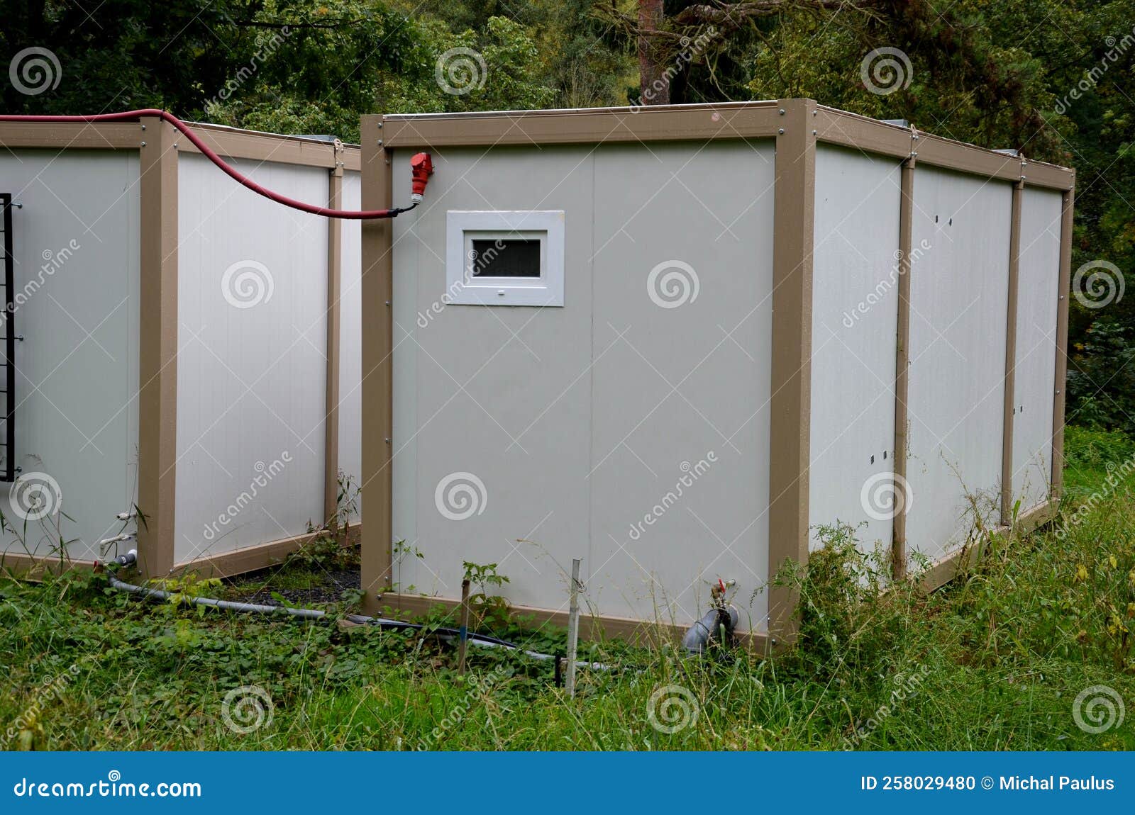 Modular Housing in Stacked Container Cells. Each Module Has a Stock ...