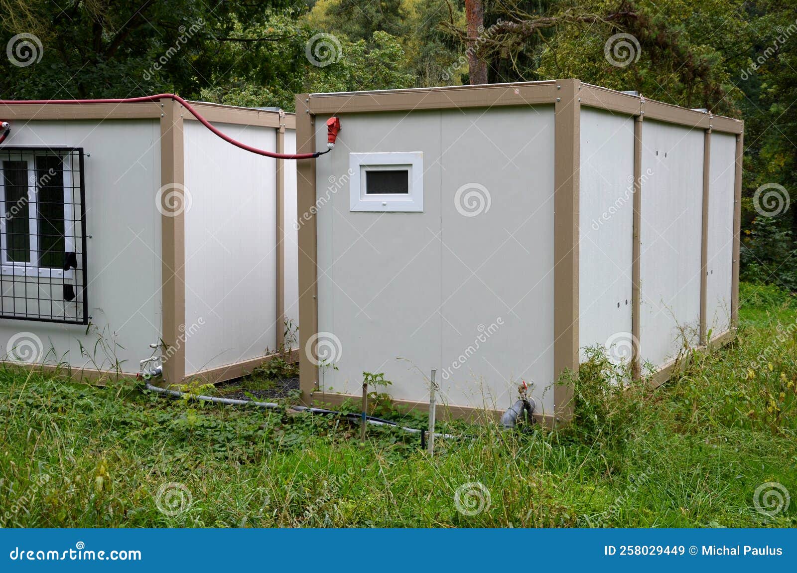 Modular Housing in Stacked Container Cells. Each Module Has a Stock ...