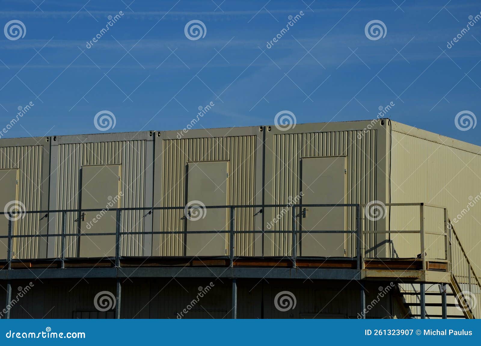 Modular Housing in Stacked Container Cells. Each Module Has a Stock ...