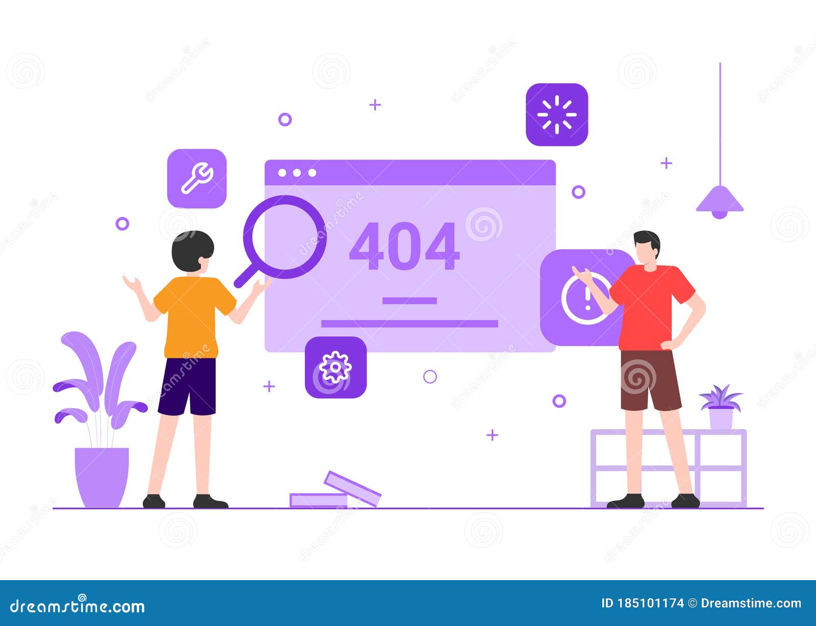 Modular Illustration Kit for Data Anlysis Stock Vector - Illustration ...