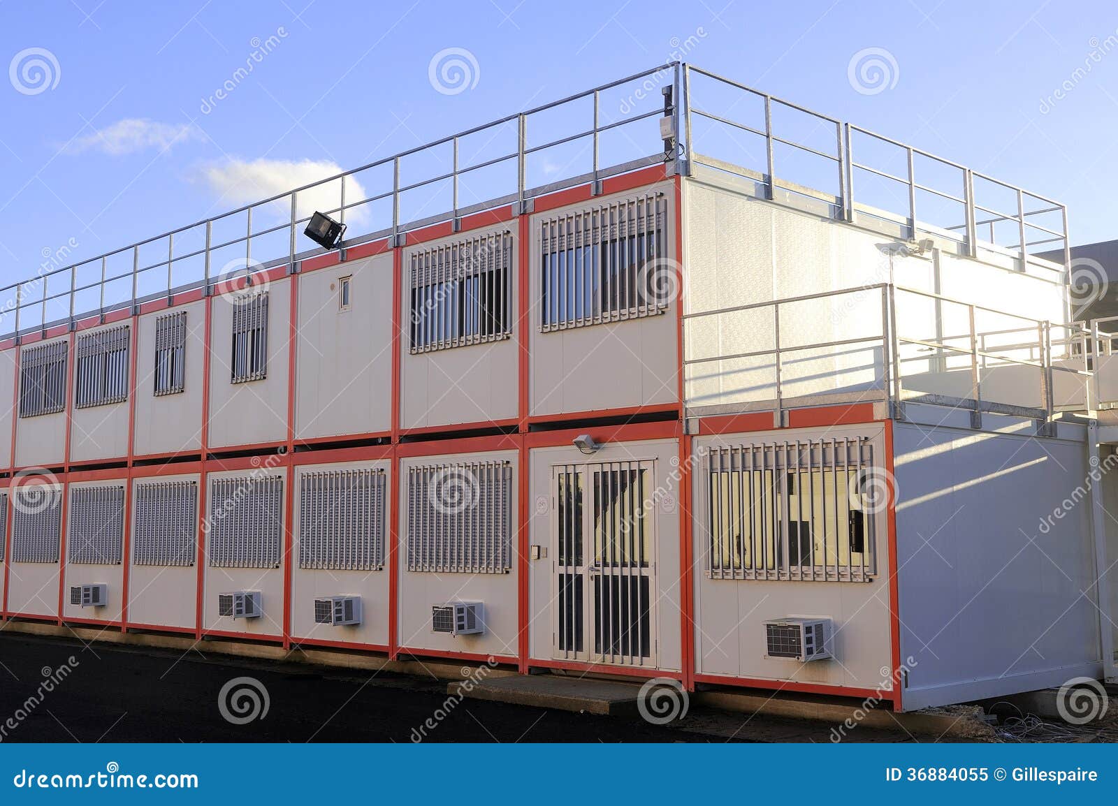 Modular office site stock image. Image of development - 36884055