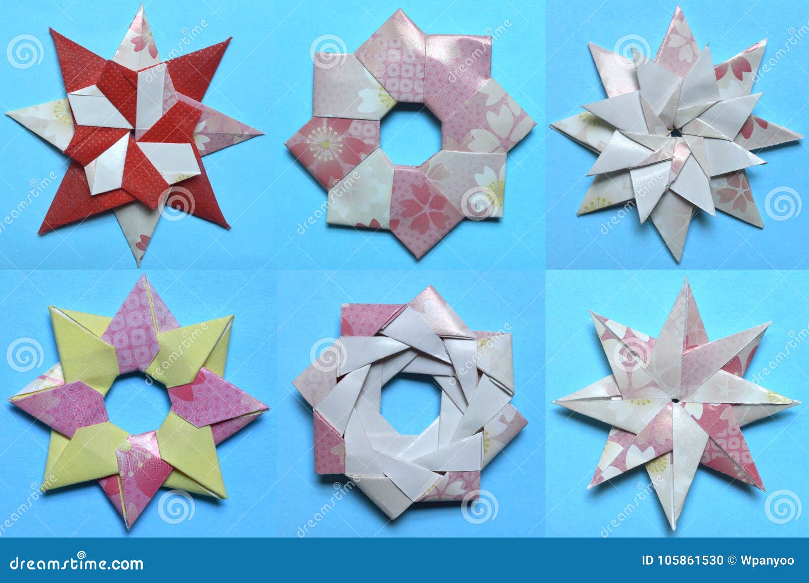 Modular Origami Star And Ring Stock Photography | CartoonDealer.com ...