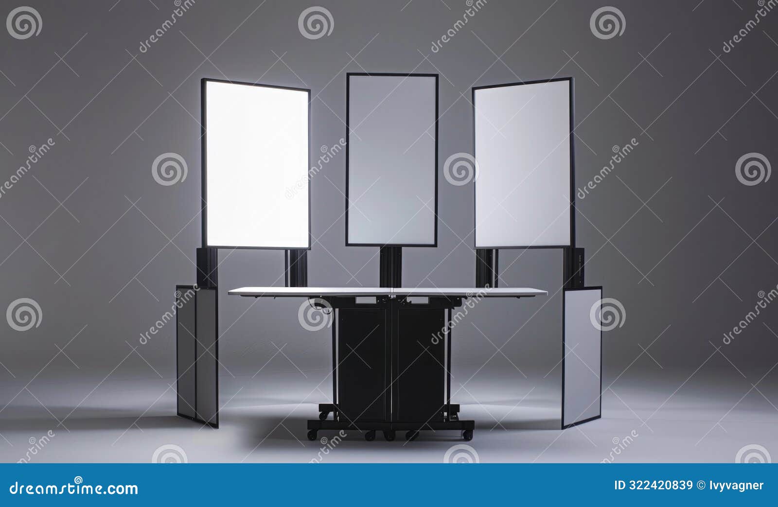 Modular Pedestal with Interchangeable Panels Stock Illustration ...