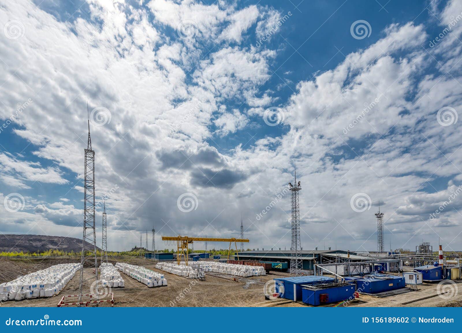 A Modular Plant for the Production of Explosives. Stock Photo - Image ...