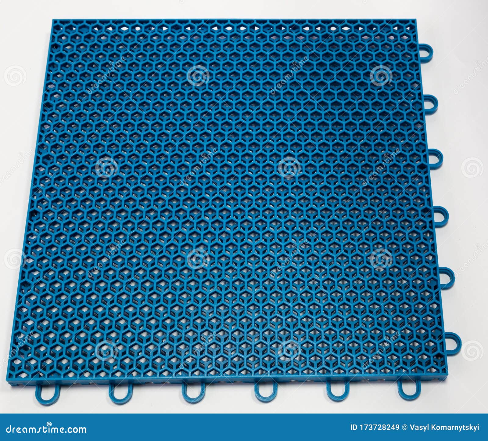 Modular Plastic Floor Isolated on a White Stock Image - Image of plant ...