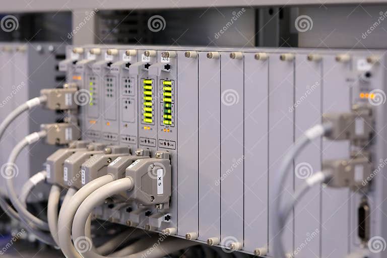 Modular PLC Based Automated Process Control System Stock Image - Image ...