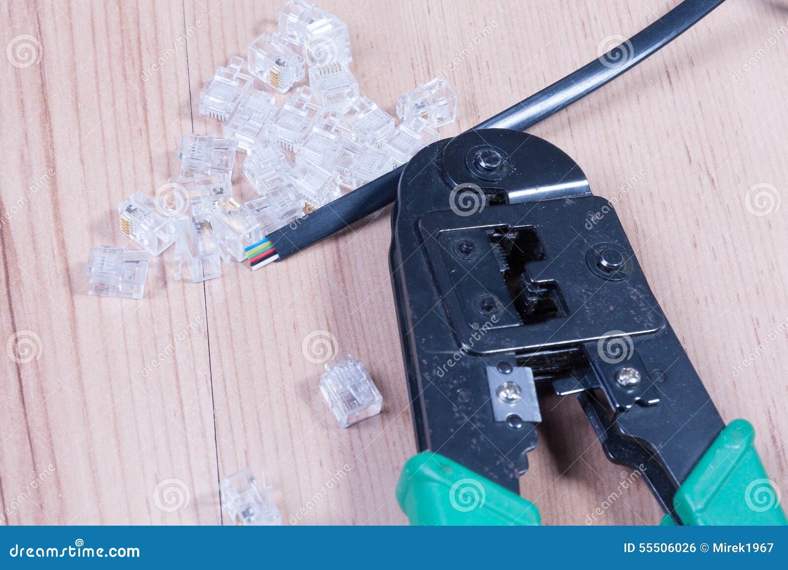 Modular plug stock photo. Image of pliers, outlet, paraphernalia - 55506026