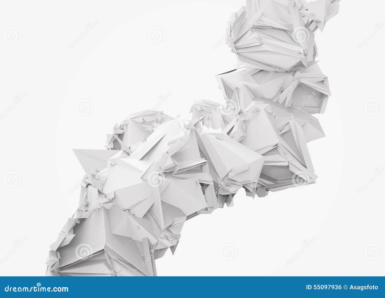 Modular Polygonal Structures Stock Illustration - Illustration of mesh ...