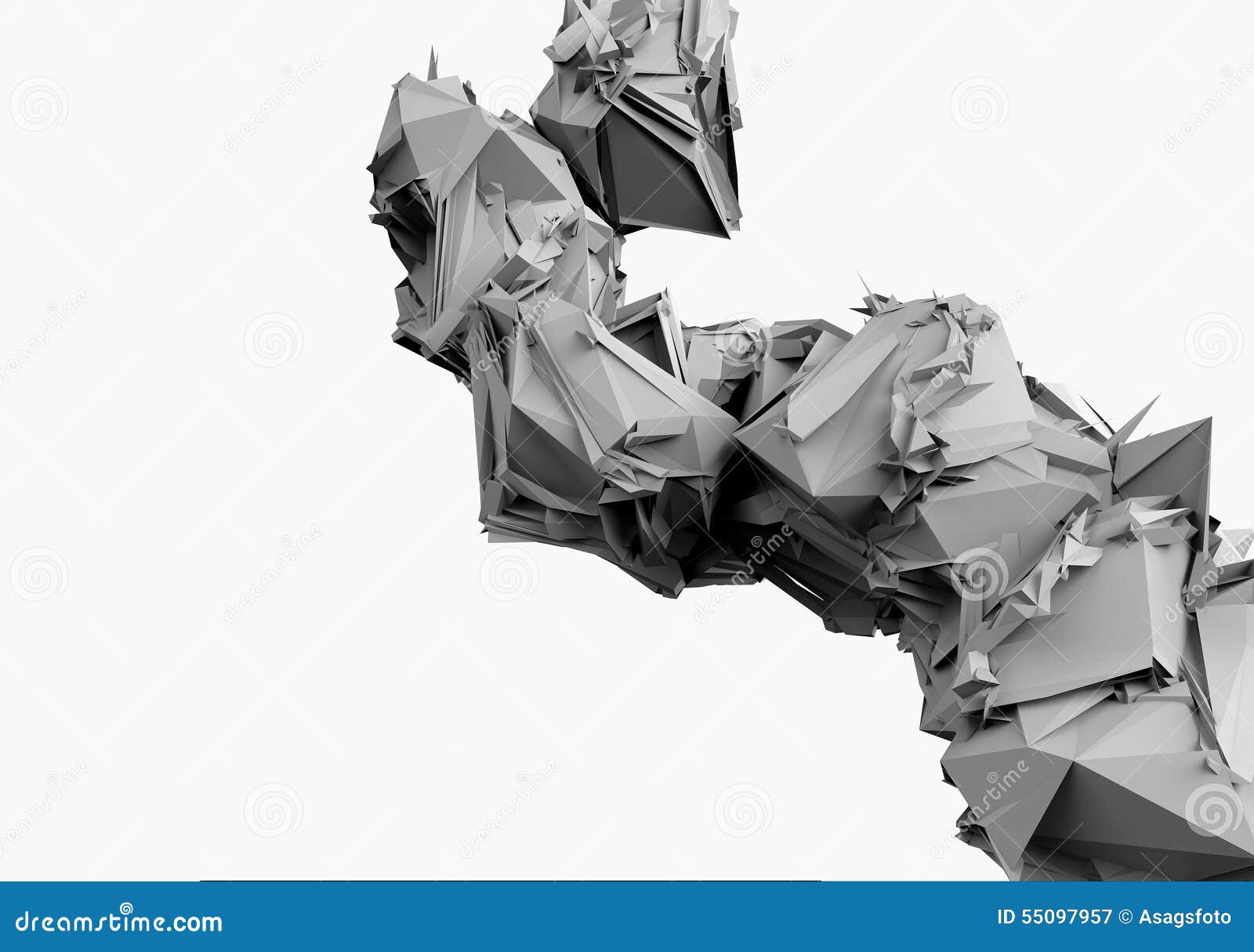 Modular Polygonal Structures Stock Illustration - Illustration of grid ...