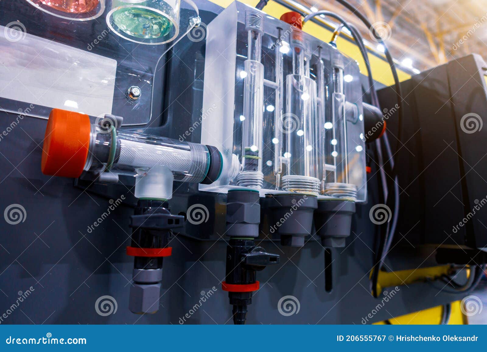 Modular Pool Water Treatment Systems. Automatic Dosing Station Stock ...