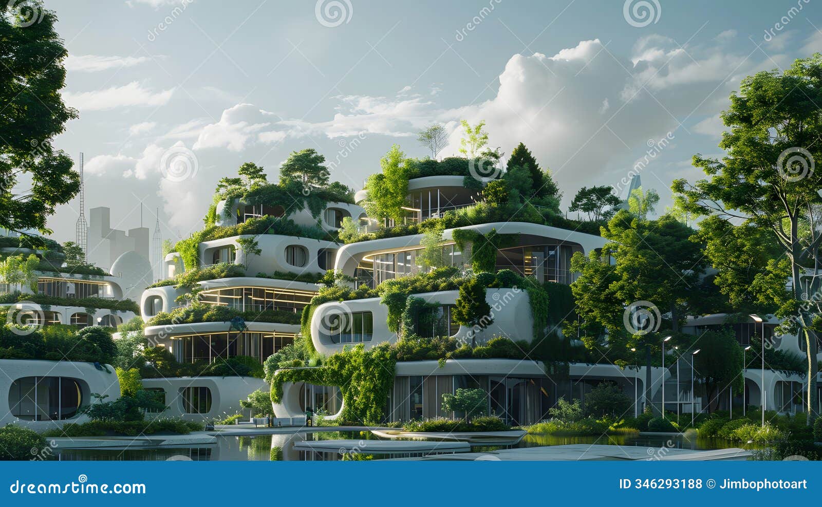 Modular Prefabricated Building Construction Futuristic Stock ...