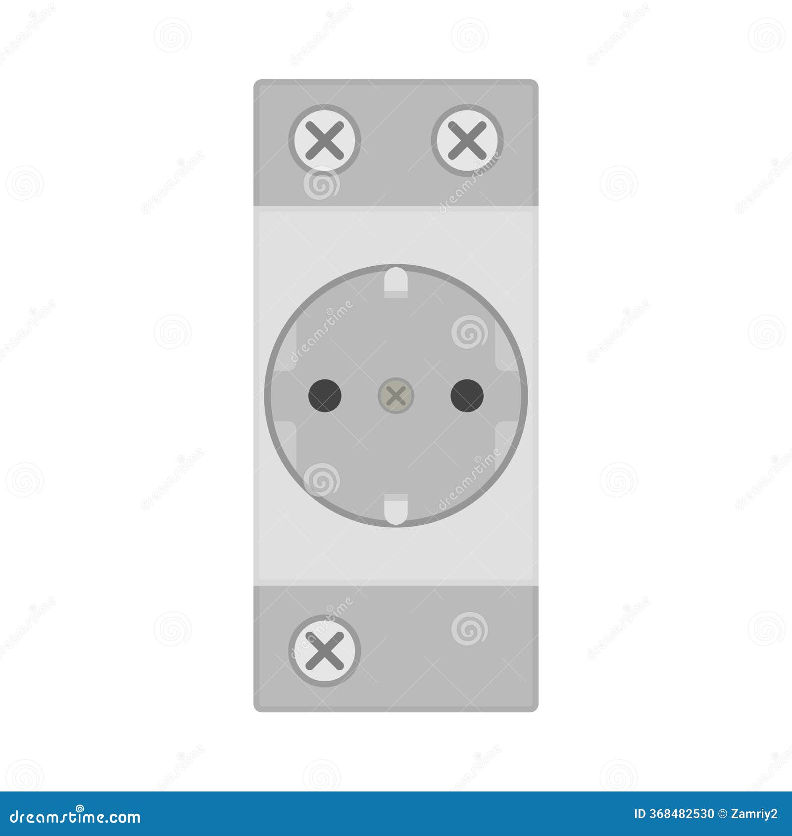Modular Switchboard Electrical Outlet, Interchangeable On A White Wall ...