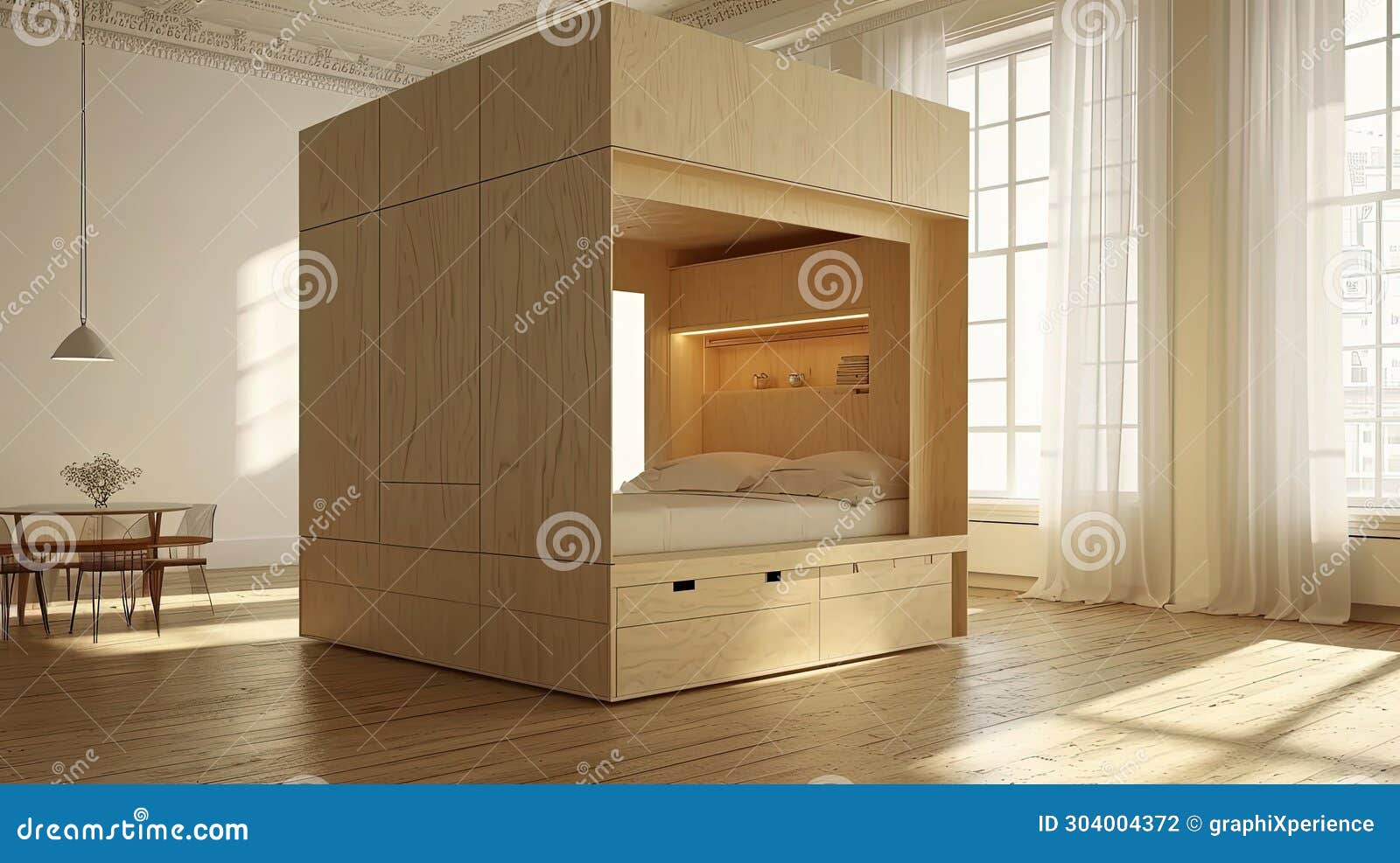 Modular Urban Apartment Interior Stock Illustration - Illustration of ...